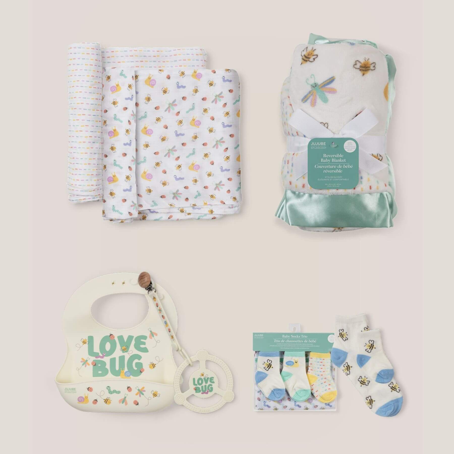 JuJuBe Everyday Essentials Baby Bundle - Love Bug – Newborn Nursery ...